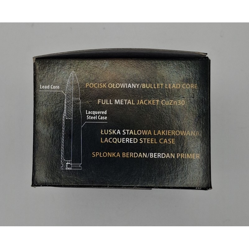 Amunicja GROM 7,62x39mm FMJ 8g/124gr